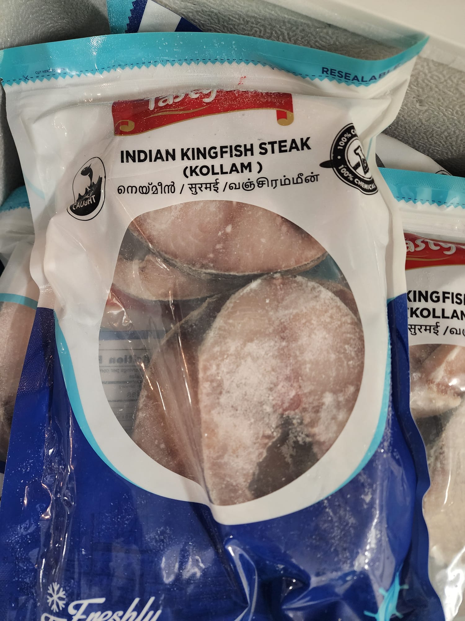 Tasty Eats Frozen Indian King Fish Kollam Steak 2 lb – Ammas Food ...